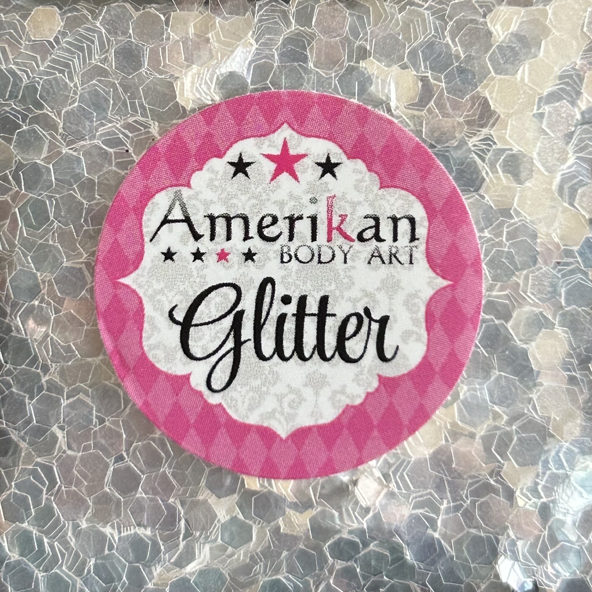 Crystal White Chunky Glitter (0.094" hex)