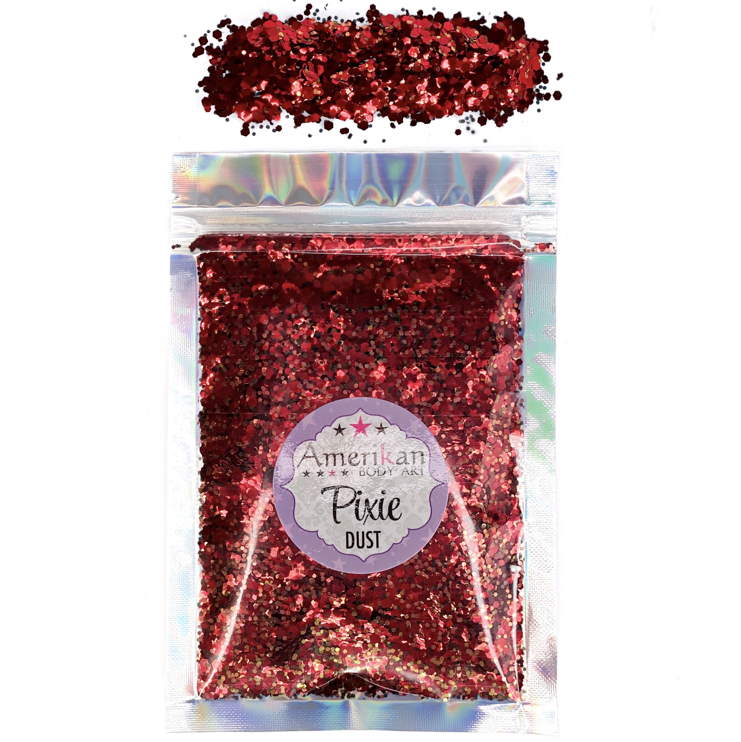 "Drop Dead Red" Pixie Dust Dry Glitter Blend
