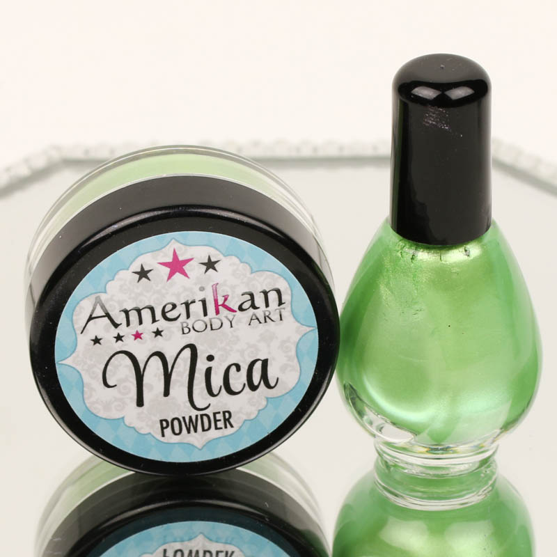 Green Apple Mica Powder 1/2oz Bulk Bag